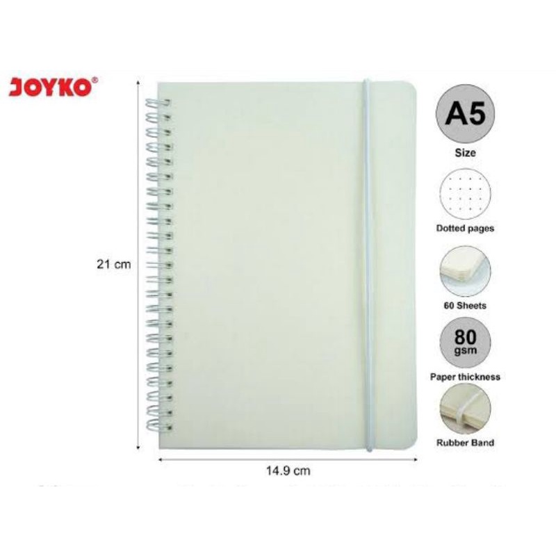 Jual NOTEBOOK SPIRAL A5 JOYKO NB-700 (GARIS,KOTAK,TITIK,POLOS) | BUKU ...