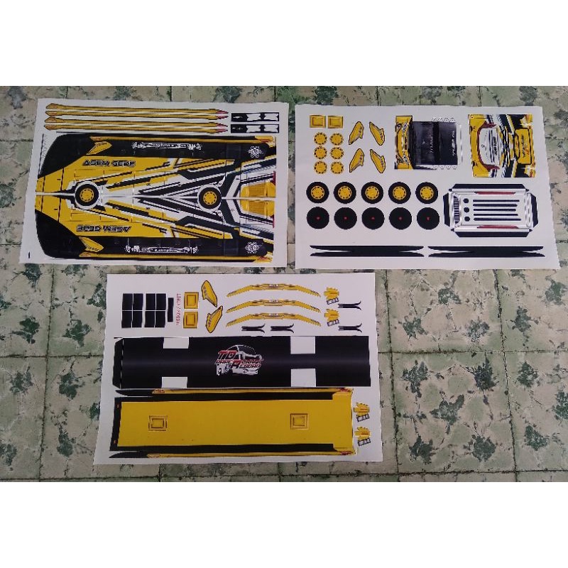Jual Lembaran PaperCraft Bus Asem Gede JB3+SHD Voyeger Skala 1:30 ...