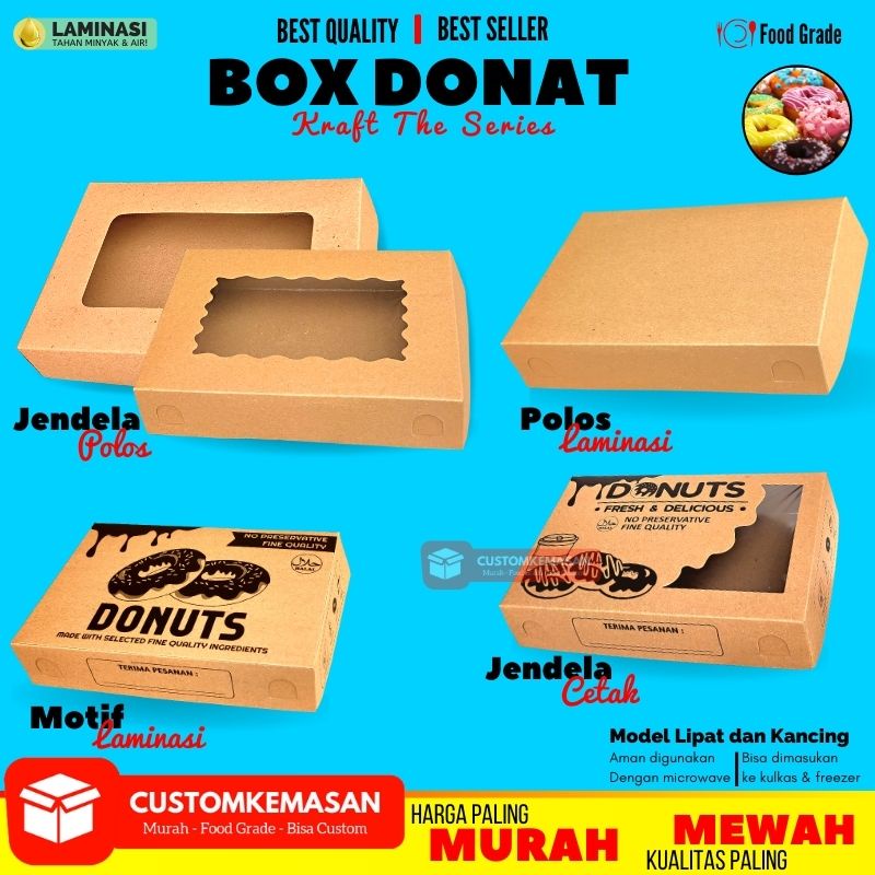 Jual Box Donat, Dus donat, Kotak Donat, Kemasan Donat, Tempat donat ...