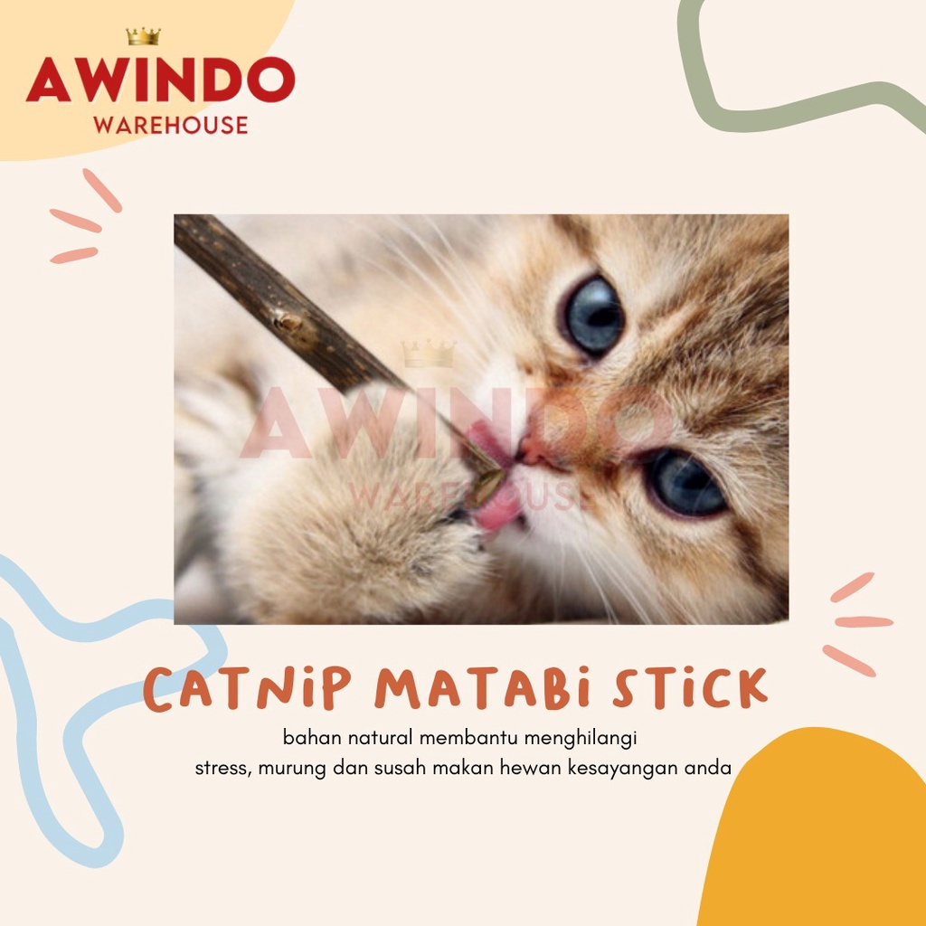 Jual CATNIP STICK MATABI - Catnip Snack Makanan Kucing Kitten Cat Nip ...