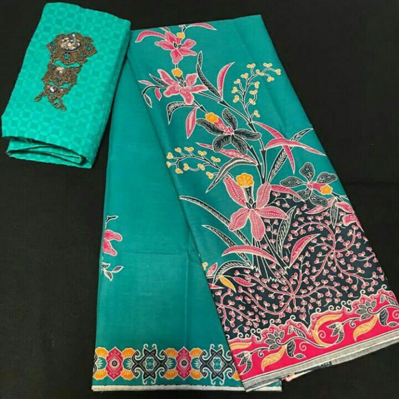 Jual kain batik warna ijo / kain batik ungguljaya cibulan / kain batik ...