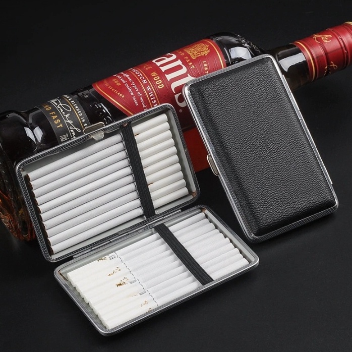 Jual TEMPAT ROKOK MOTIF KULIT - KOTAK ROKOK KALENG | Shopee Indonesia