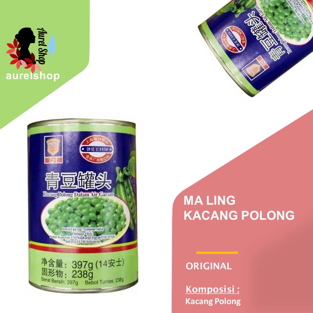 Jual MA LING Kacang Polong dalam Larutan Garam kemasan 397 gram ...