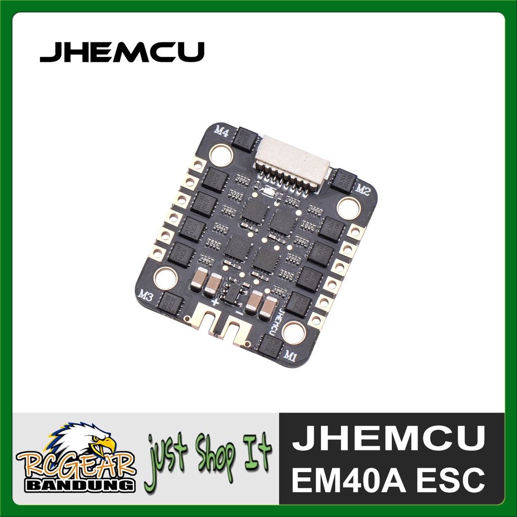 Jual JHEMCU EM40A BLHELI_S DShot600 2-6S 4in1 Brushless ESC 40A 20x20mm ...