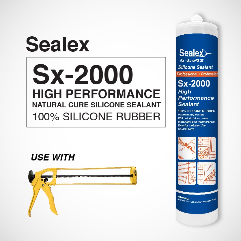 Jual LEM Sealant SEALEX SX-2000 High Performance Neutral Silicone 100% ...