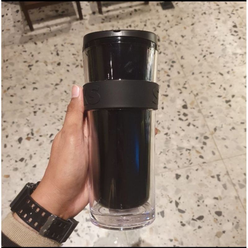 Jual Botol minum tumbler Starbucks edisi Black Edition new 2022 ...