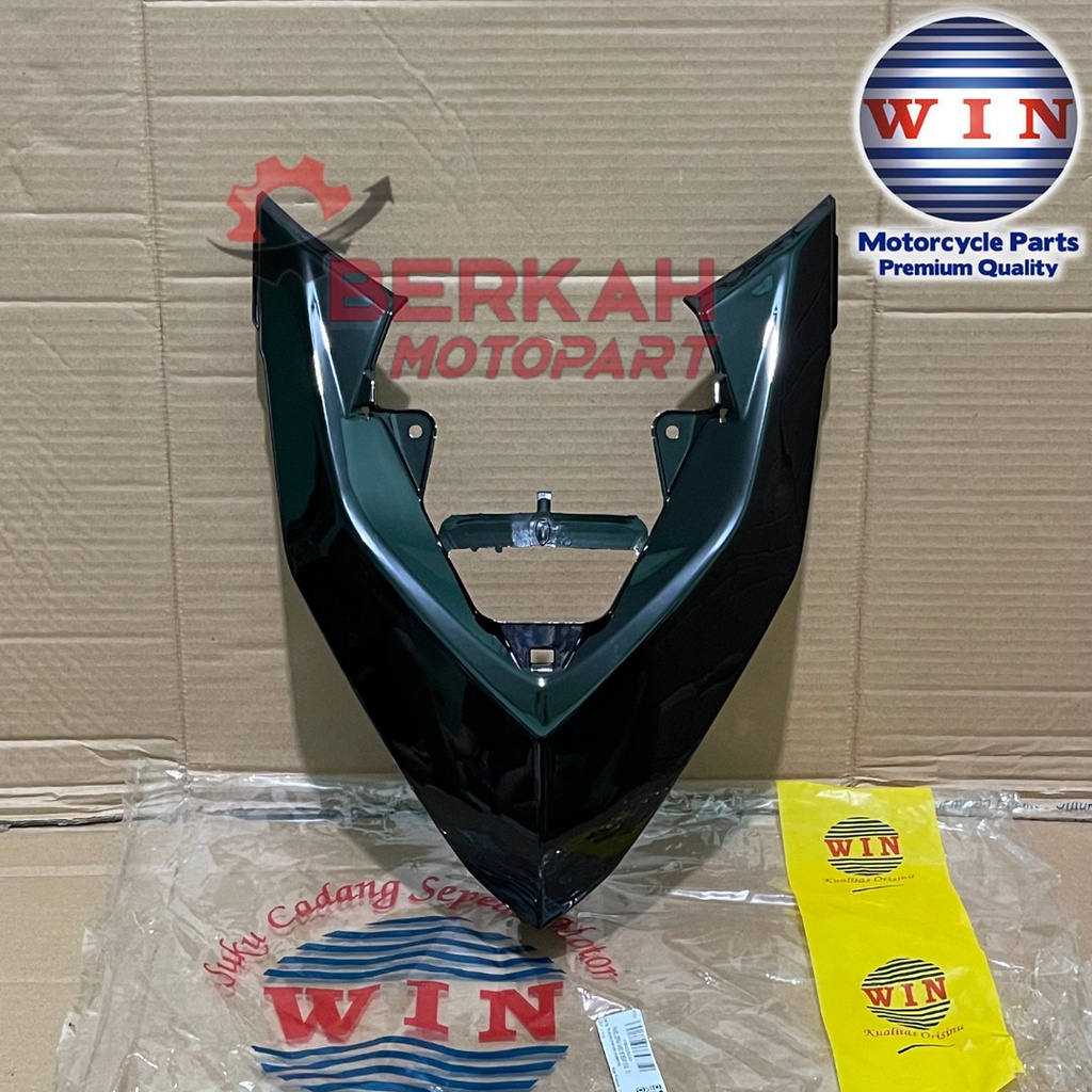 Jual WIN - Panel Tameng Besar Dada Depan Vario 150 125 LED Hitam Gray ...