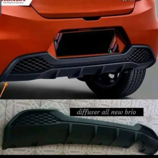 Jual Spoiler Diffuser difuser Bumper Belakang All New Brio 2018-2019 ...