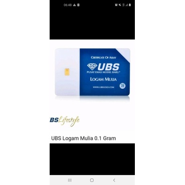 Jual emas mini ubs 0,1gr | Shopee Indonesia