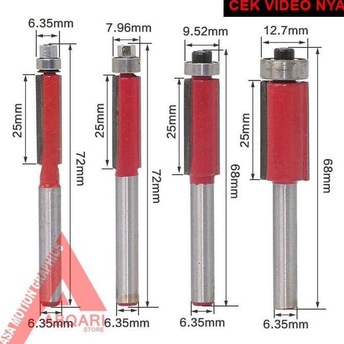 Jual straight Bit / Flush Trim bit / mata profil hpl deco / edge ...