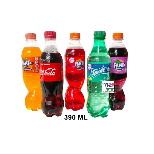 Jual Fanta Orange / Strawberry / Coca Cola / Sprite Botol 390 ML ...