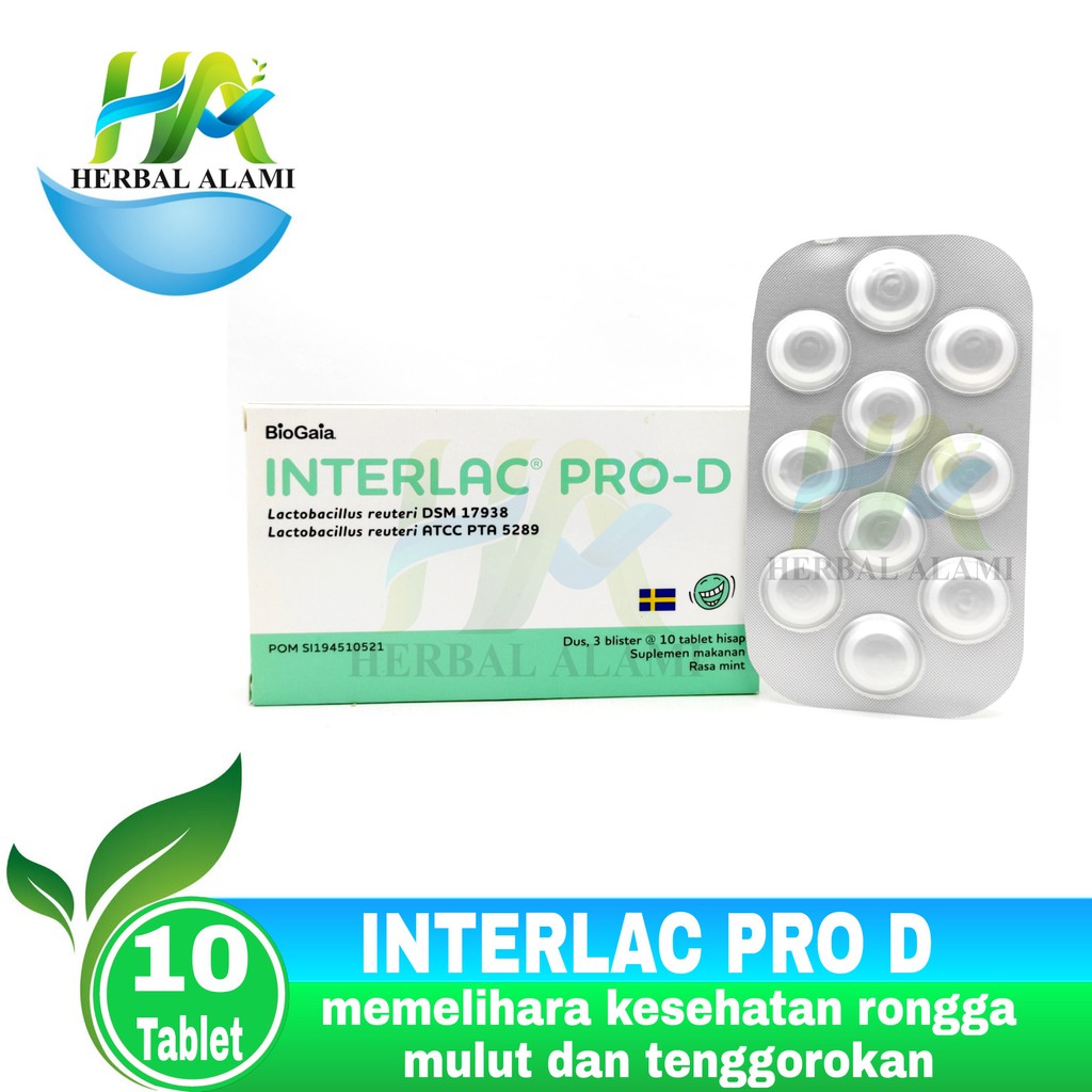 Jual Interlac Pro D Lozenges Tablet hisap PerSETRIP | Shopee Indonesia