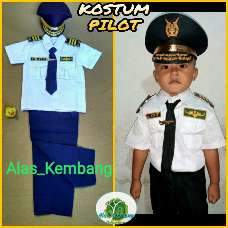 Jual BAJU PILOT / Seragam kostum Anak PILOT /Profesi Pilot | Shopee ...
