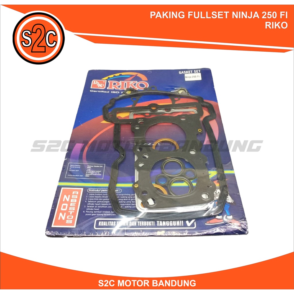 Jual PAKING PACKING GASKET FULLSET FULL SET NINJA 250 FI RIKO | Shopee Indonesia