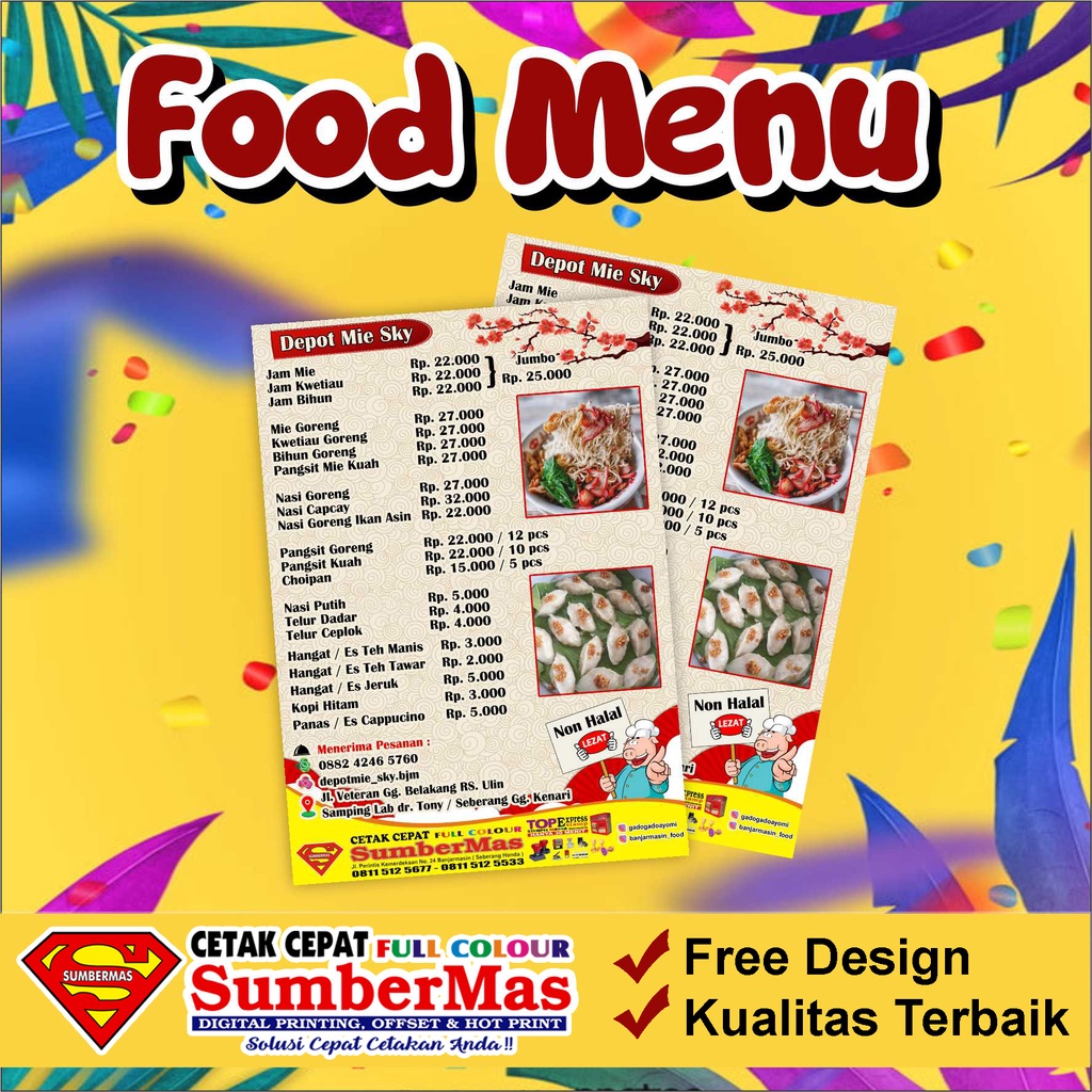 Jual Cetak Buku Daftar Menu | Shopee Indonesia