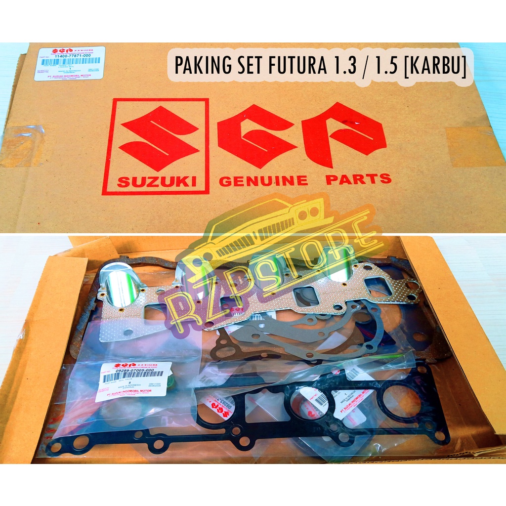 Jual PAKING FULL SET GASKET FUTURA 1.3 1.5 KARBU KARBURATOR ORIGINAL SUZUKI SGP | Shopee Indonesia