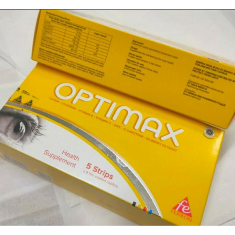 Jual OPTIMAX ISI 30 KAPLET (VITAMIN MATA) | Shopee Indonesia