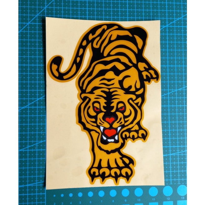 Jual STICKER MACAN HARIMAU CUTTING STIKER 20 x 10 cm | Shopee Indonesia