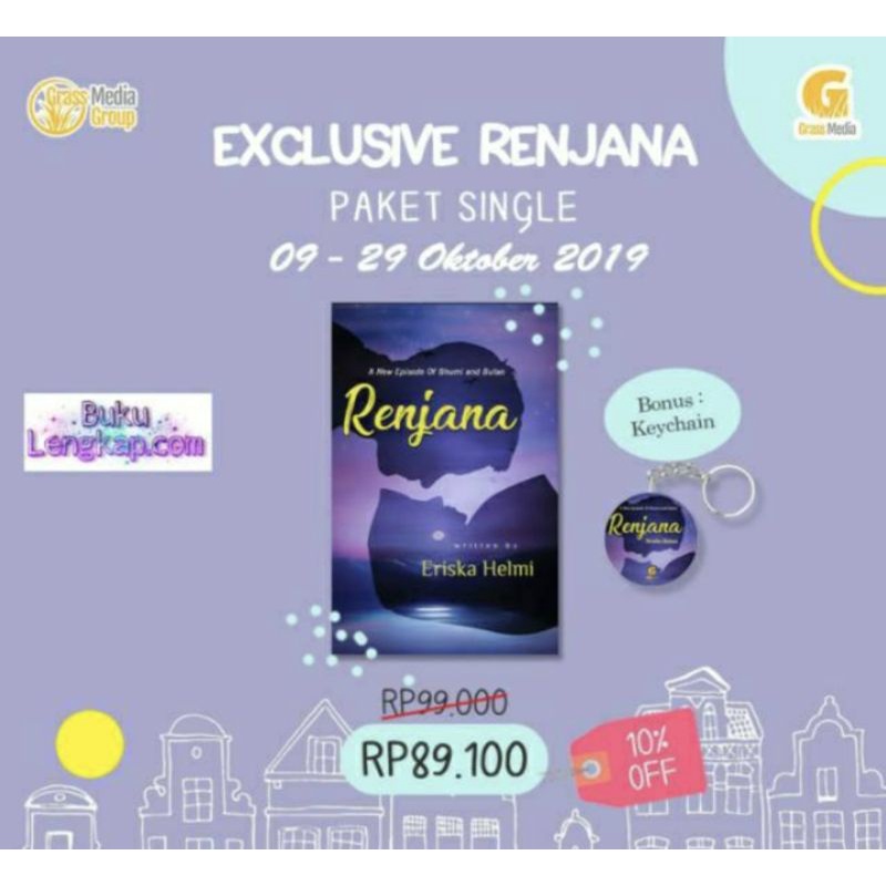 Jual Buku Novel Renjana Eriska Helmi Original Shopee Indonesia