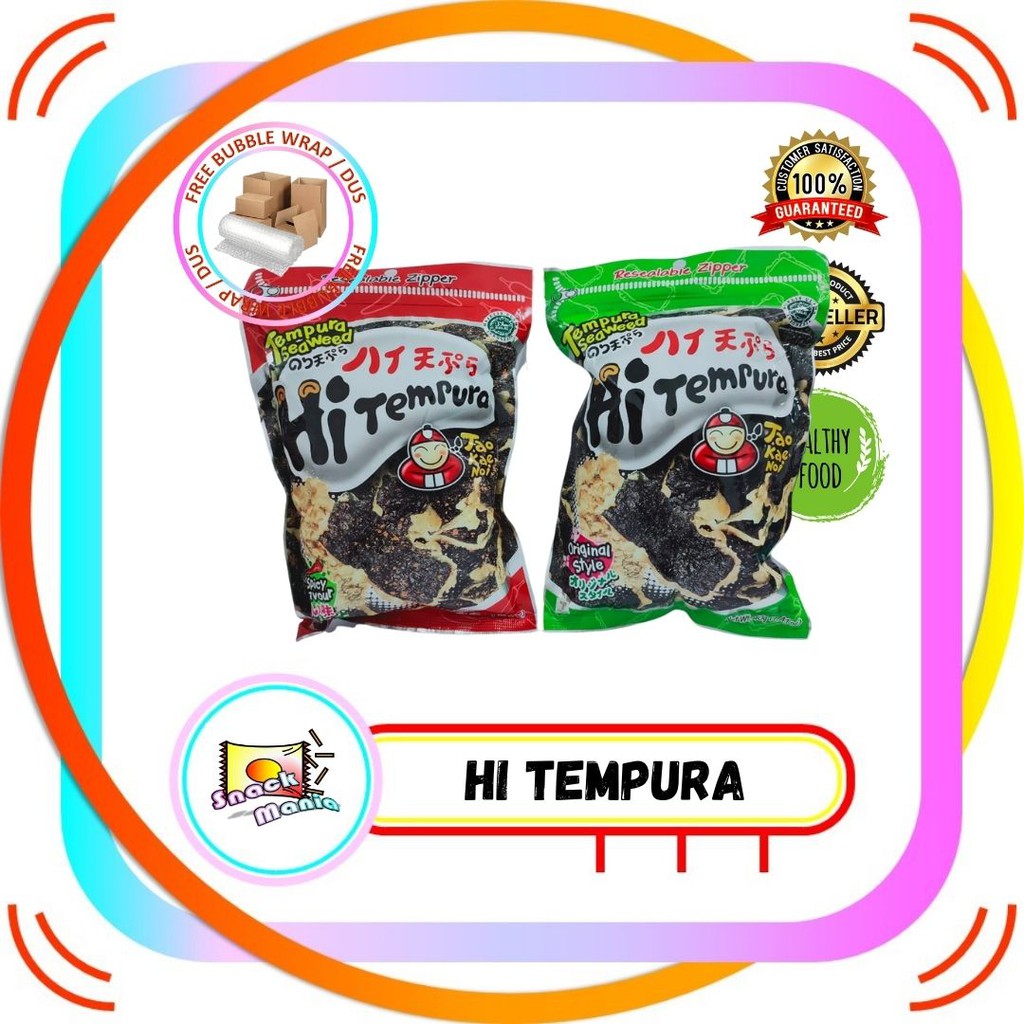 Jual Tao Kae Noi Hi Tempura Crispy Seaweed Snack Rumput Laut Kering ...