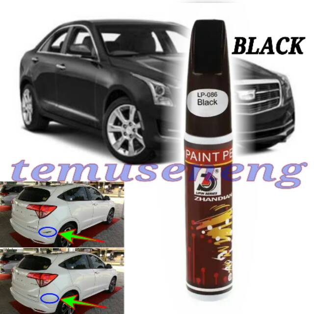 Jual Black Hitam Solid Glossy Spidol Oles Cat Warna Body Mobil Motor ...