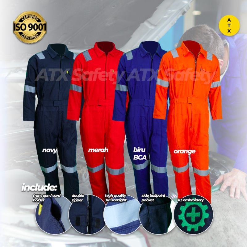 Jual Wearpack Terusan / Baju Safety Jumpsuit / Wearpak / Werpak ATX ...