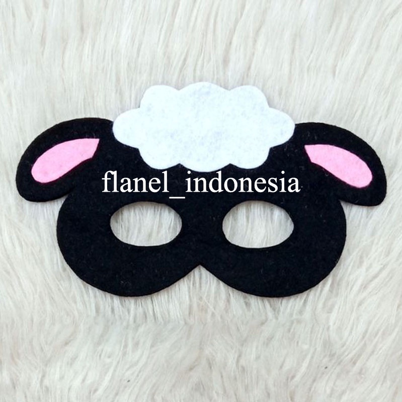 Jual Topeng Domba Hitam Flanel Premium Topeng Binatang Peliharaan ...