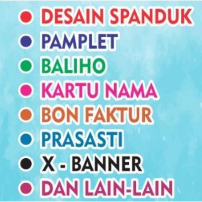 Jual SPANDUK,KARTU NAMA & STEMPEL || FREE DESAIN | Shopee Indonesia