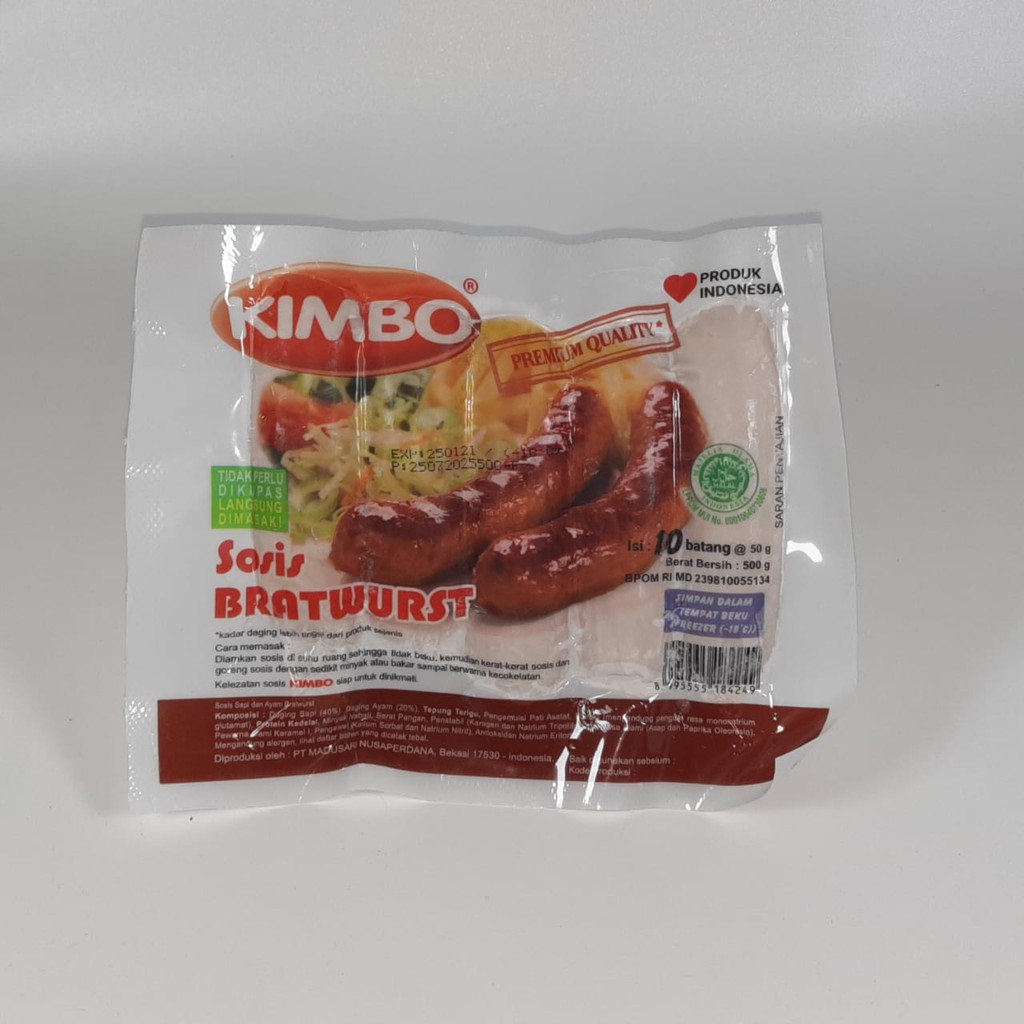 Jual Frozen Food Kimbo Sosis Mini Bratwurst 500gr | Sosis Sapi | Shopee ...