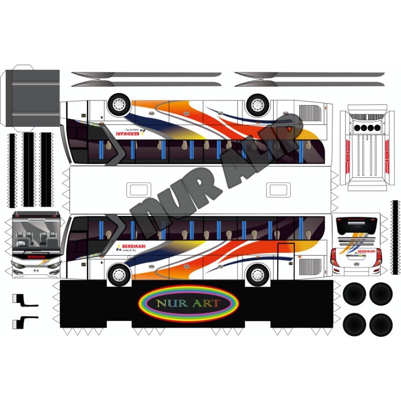 Jual papercraft bus DIY, BERDIKARI (Legacy) | Shopee Indonesia