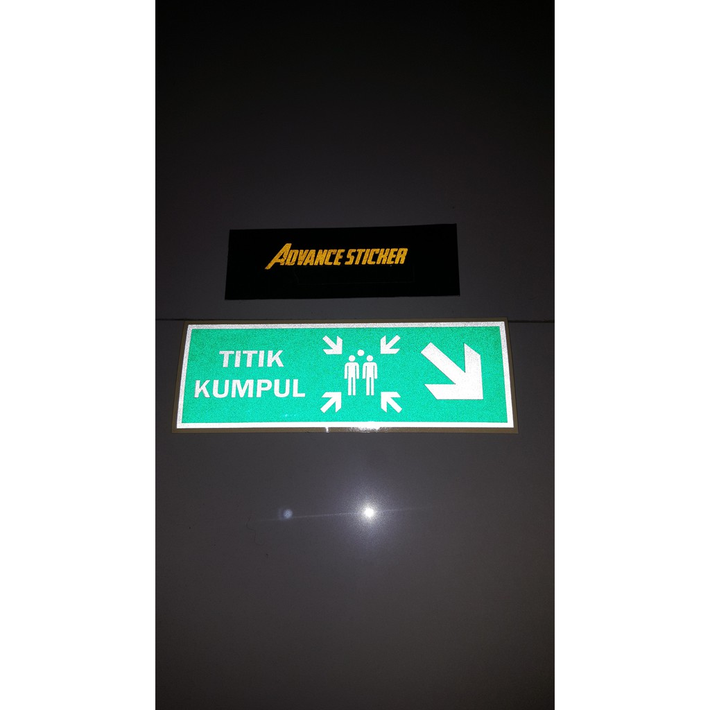 Jual (stiker) sticker sign titik kumpul 2 warna | Shopee Indonesia