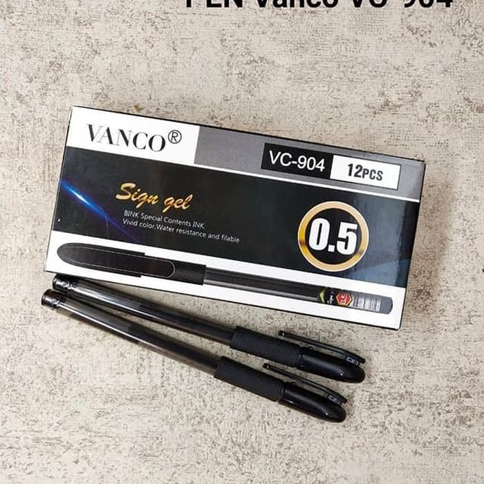 Jual (12 Pcs/ 1 Lusin) Bolpen/ Pulpen/ Pena Vanco 0,5 mm VC-904 | Shopee Indonesia