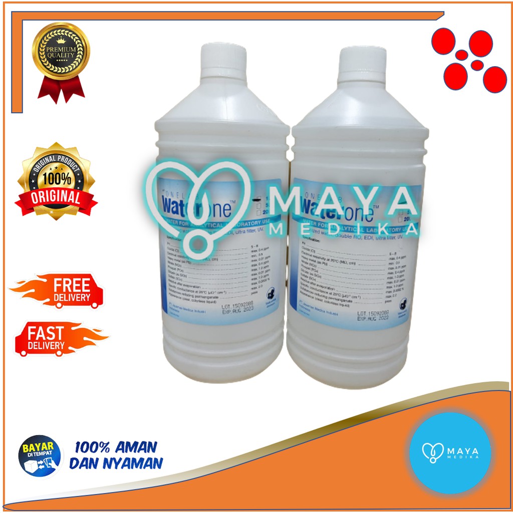 Jual Water One / Air Steril / OneMed / 1 Liter | Shopee Indonesia
