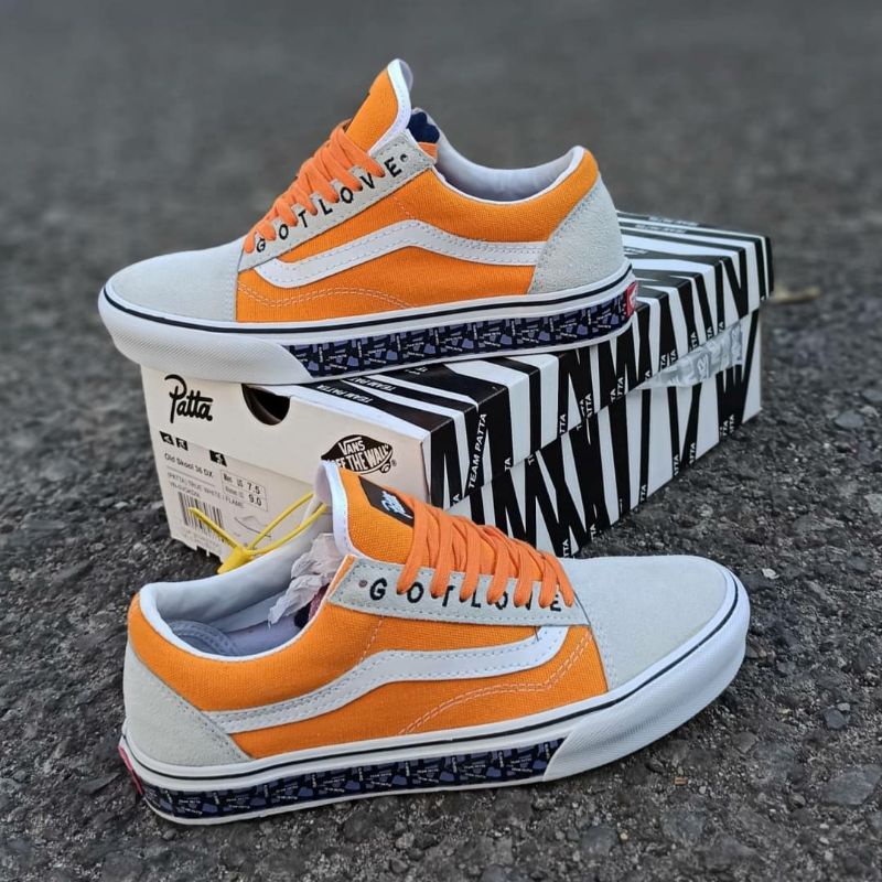 Jual SEPATU VANS OLD SKOOL 36 DX PATTA TRUE WHITE FLAME | Shopee Indonesia