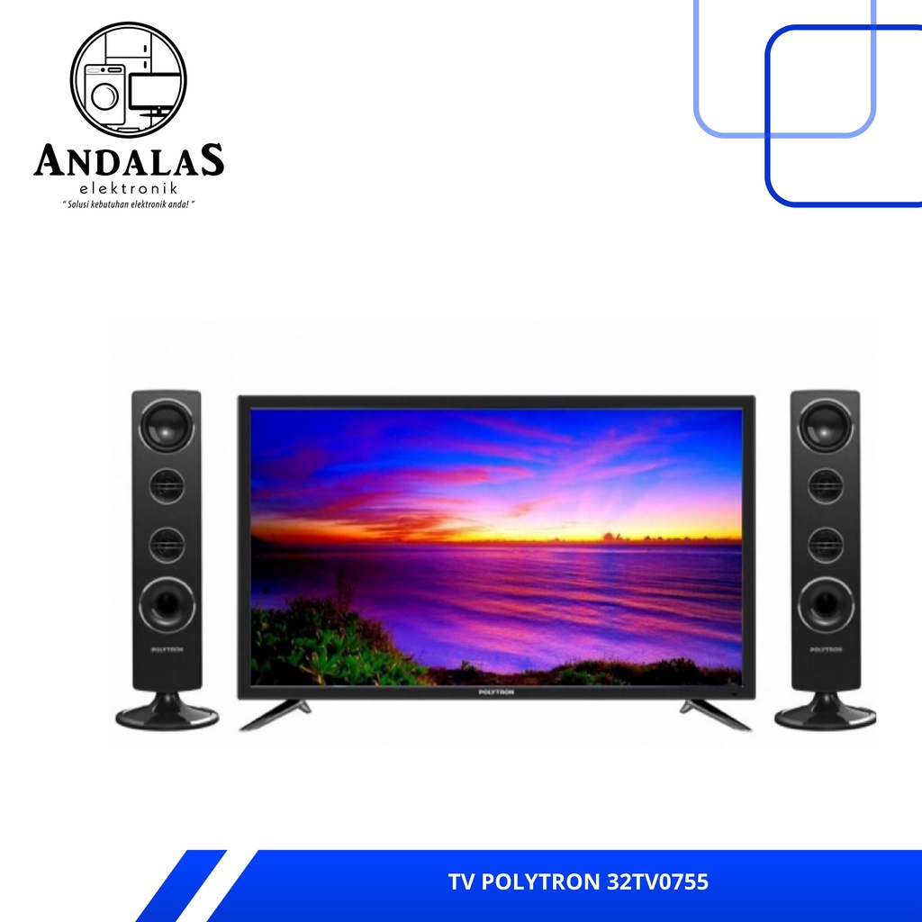 Jual LED TV 32 INCH POLYTRON PLD-32TV0755 DIGITAL SPEAKER TOWER 32TV0755 | Shopee Indonesia