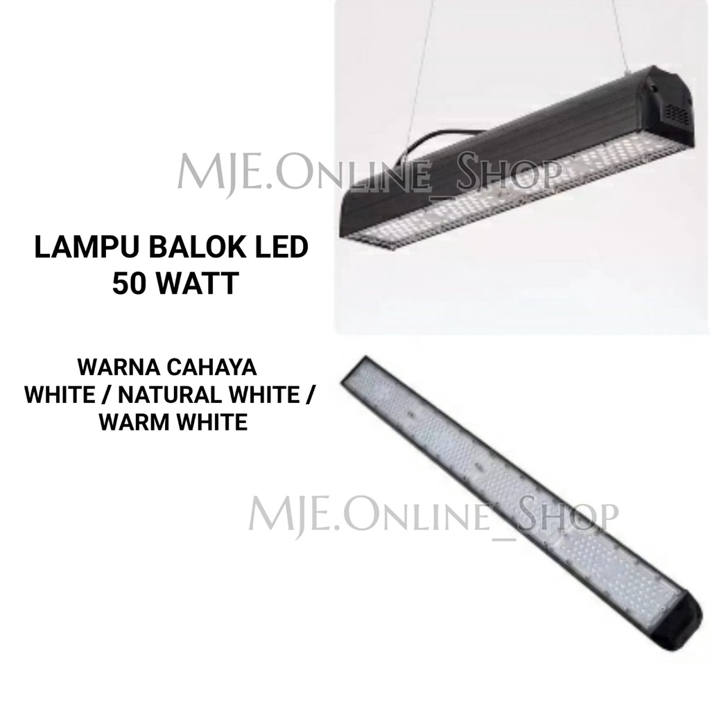 Jual LAMPU GANTUNG BALOK LED 50 WATT/ LAMPU KANTOR OFFICE PLAFON ...