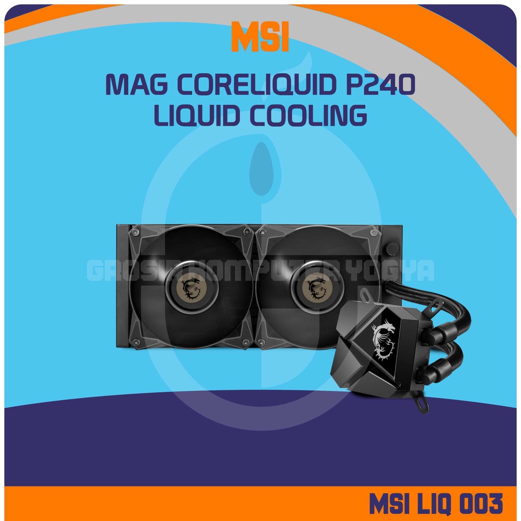 Jual MSI MAG CORELIQUID P240 Two Ball Bearing Intel AMD Liquid Cooling ...