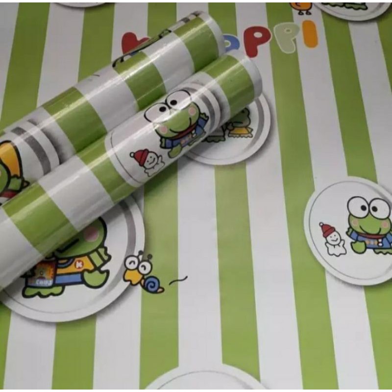 Jual Wallpaper Keropi Warna Hijau 45 cm x 90 cm | Shopee Indonesia