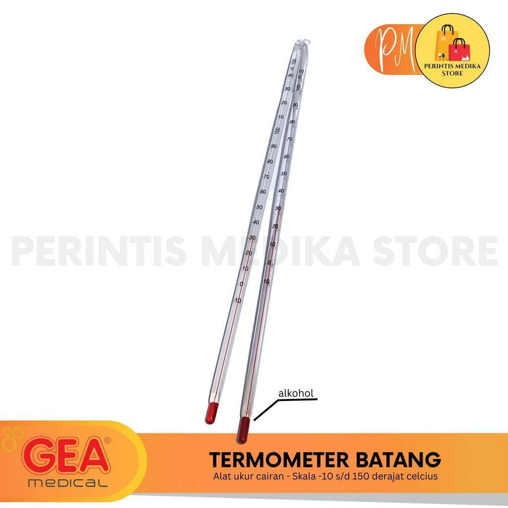 Jual Termometer Batang l Alat Ukur Suhu Air / Cairan Skala -10 s/d 150 ...
