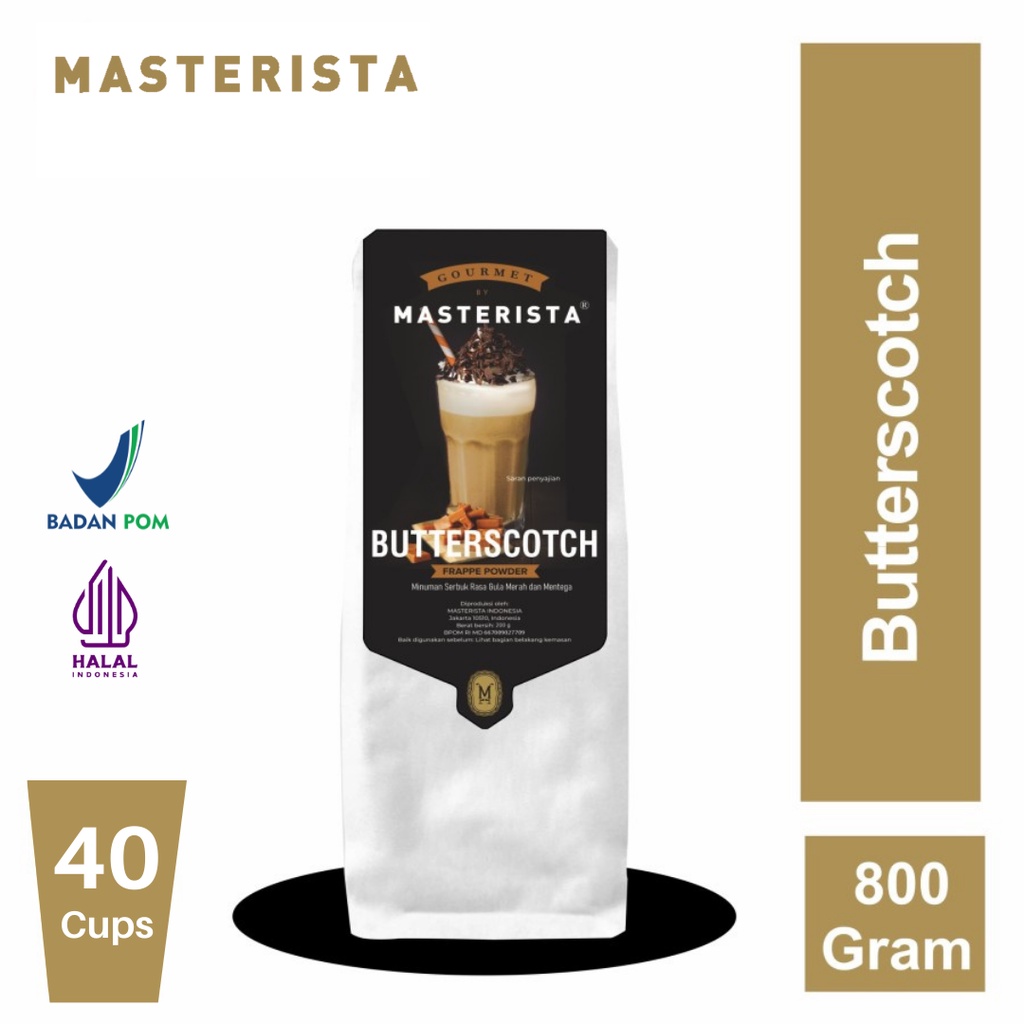 Jual Masterista Bubuk Minuman Butterscotch 800gr | Shopee Indonesia