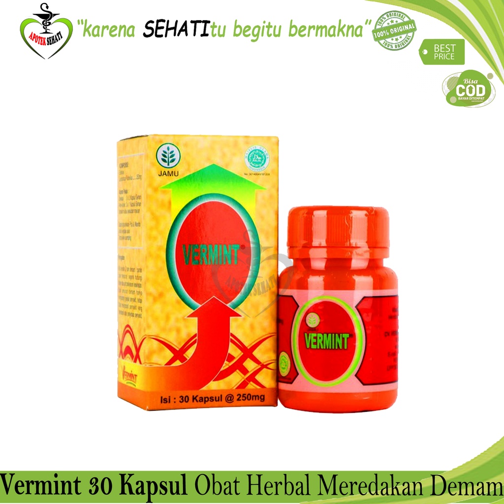 Jual VERMINT KAPSUL CACING 30S TIPES DEMAM | Shopee Indonesia
