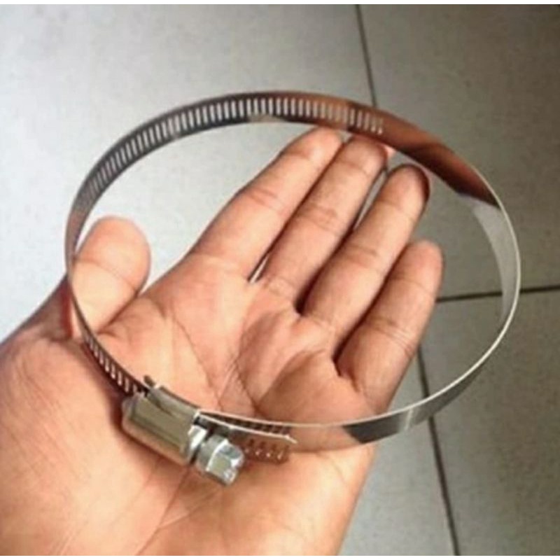 Jual Klem stainless 8 in .klem flexible ducting. klem pipa exhaust ...