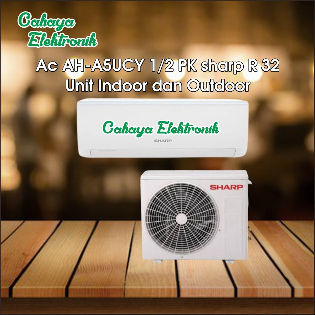 Jual AC SHARP 1/2 PK AH-5 BEY UNIT INDOOR DAN OUTDOOR ORIGINAL | Shopee Indonesia