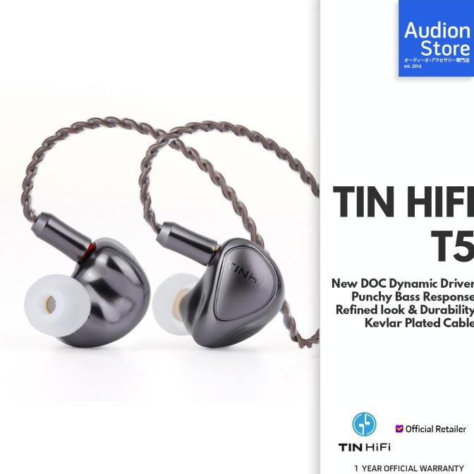 Jual TIN HIFI T5 DOC Diamond Diaphragm Dynamic Driver 2pin 0.78mm IEM ...