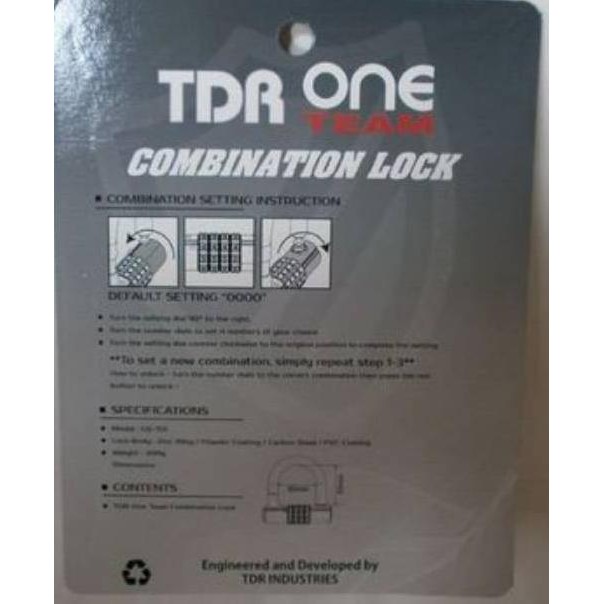 Jual Gembok TDR Combination Multifunction Lock Serbaguna (ART. 1516) | Shopee Indonesia