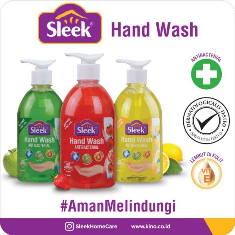 Jual Sleek Handwash botol pump 500ml | Shopee Indonesia