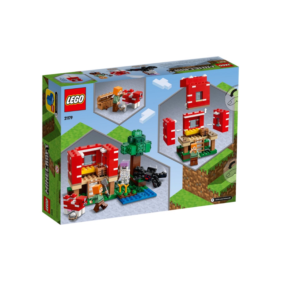 Jual Lego Minecraft Mushroom Rumah Jamur | Shopee Indonesia