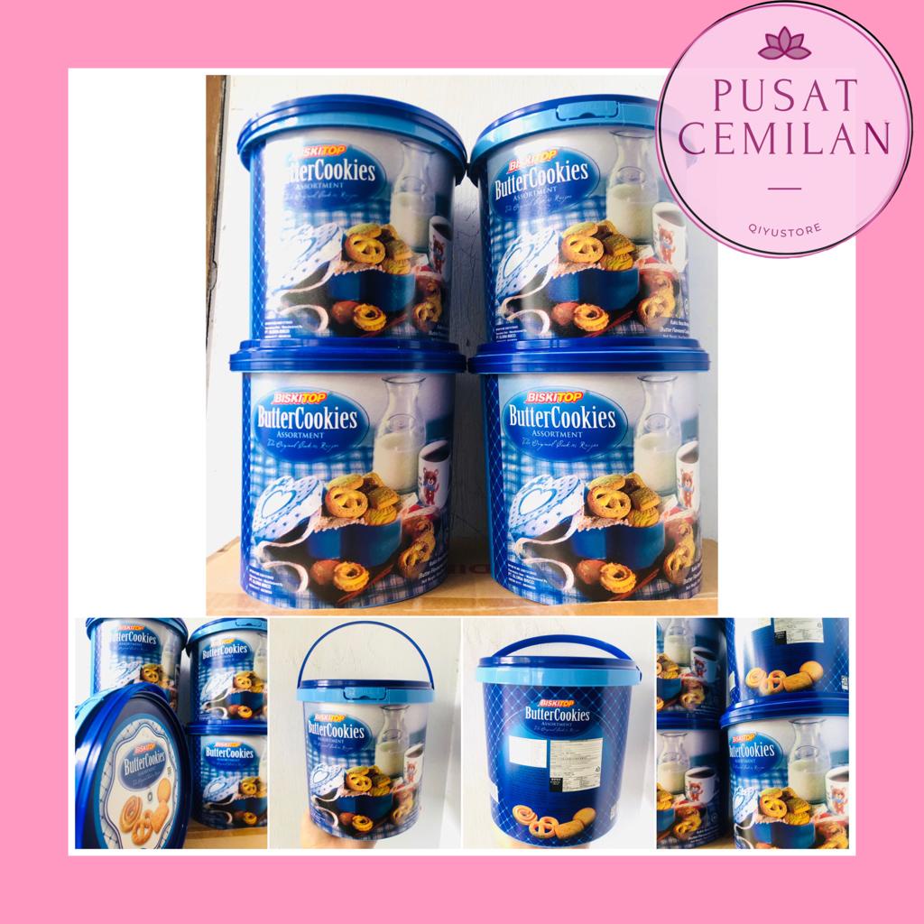 Jual Butter Cookies Biskitop - Kue Kaleng Murah - Biskuit Ember Bulat ...
