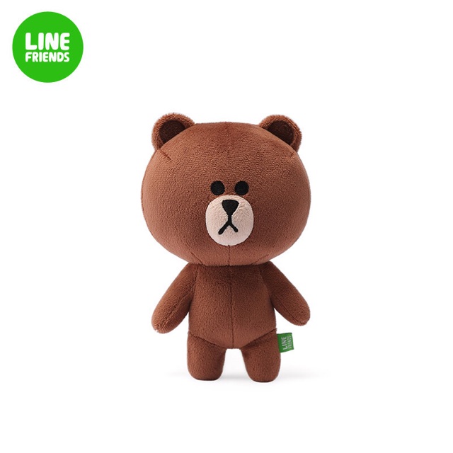 Jual LINE FRIENDS Brown Plush Doll 18cm (with box) | Shopee Indonesia