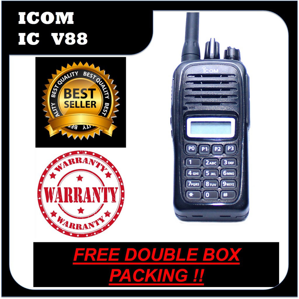 Jual HT Icom V88 Single Band VHF / HT Jepang Icom V88 Waterproof / HT Icom V 88 Japan Garansi 1 ...